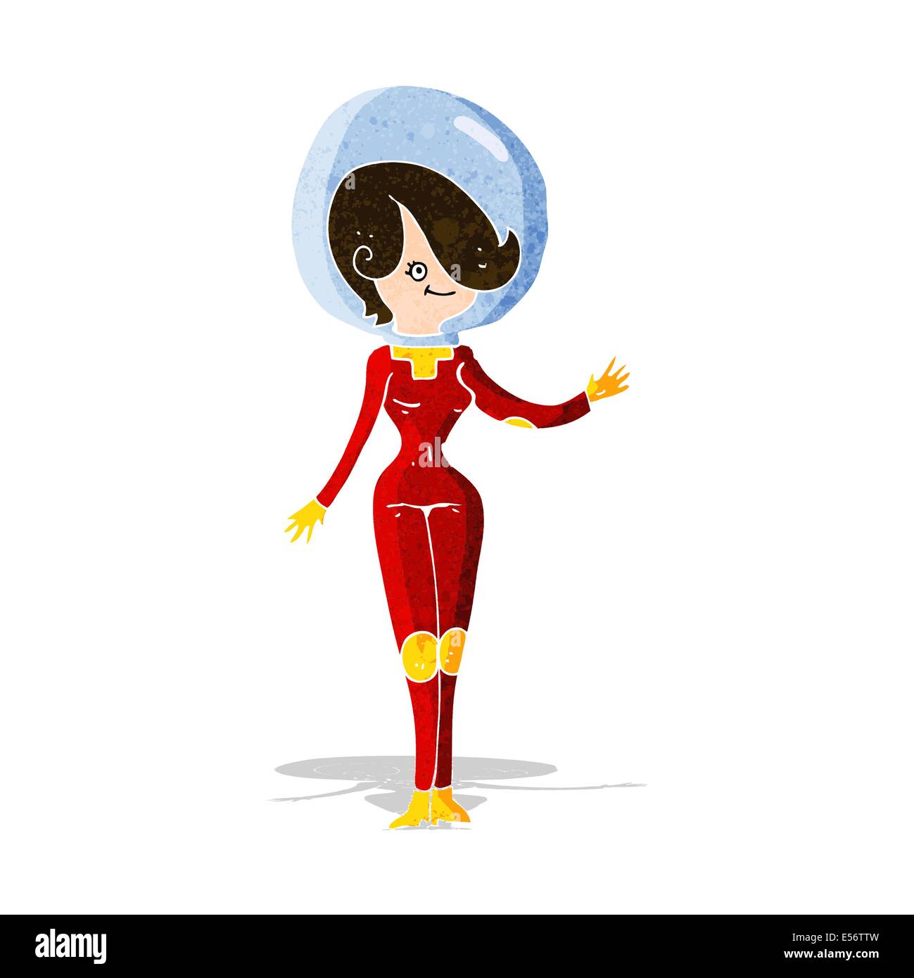 cartoon space woman Stock Vector Image & Art - Alamy