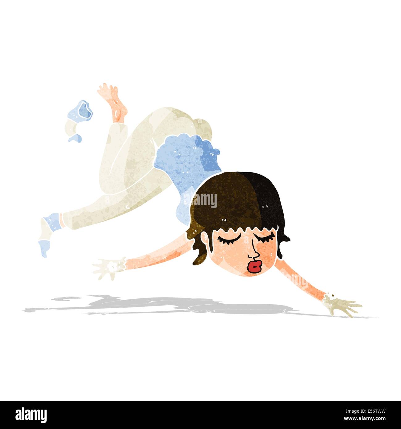 cartoon woman floating Stock Vector Image & Art - Alamy