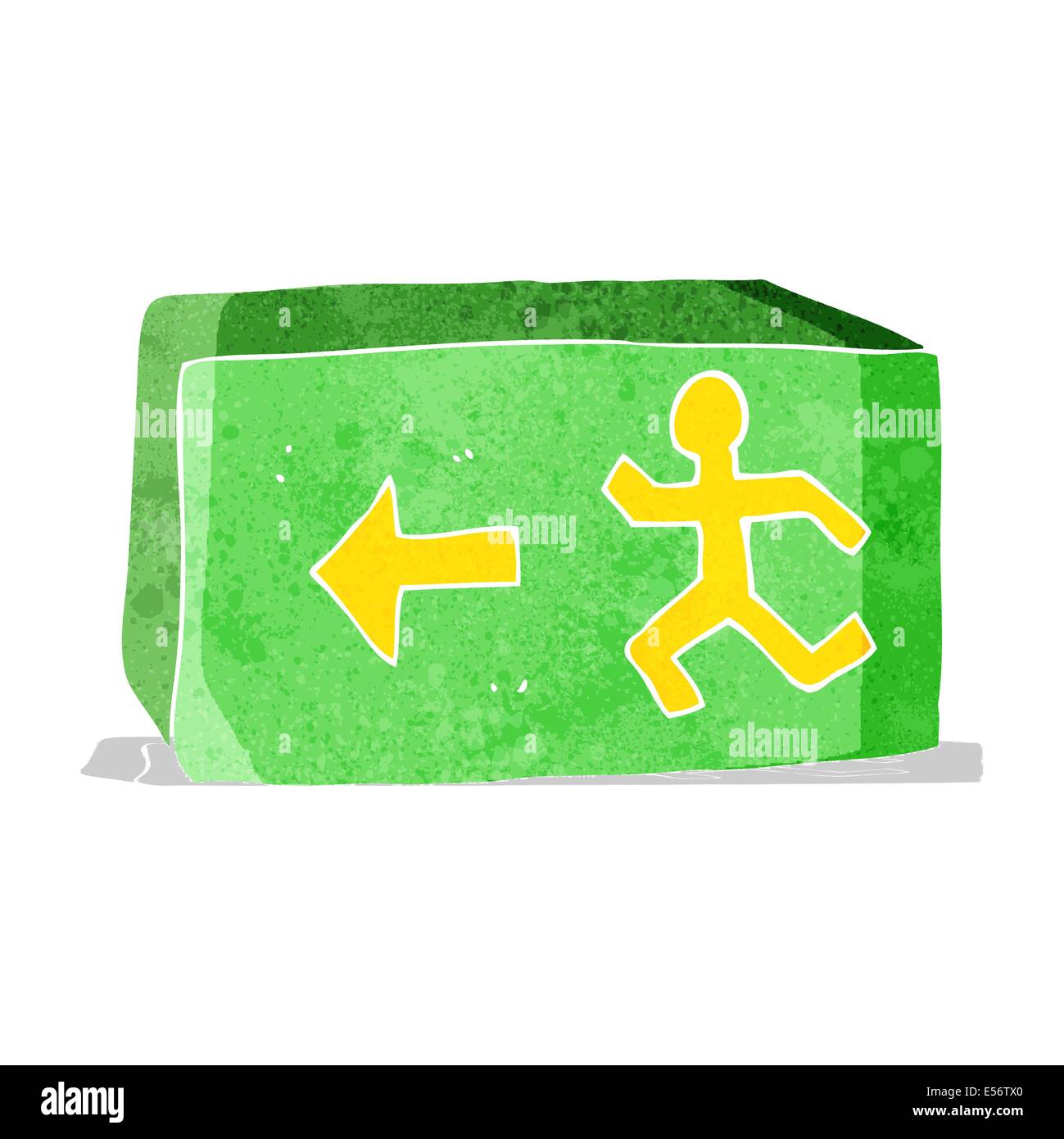 cartoon exit sign Stock Vector Image & Art - Alamy