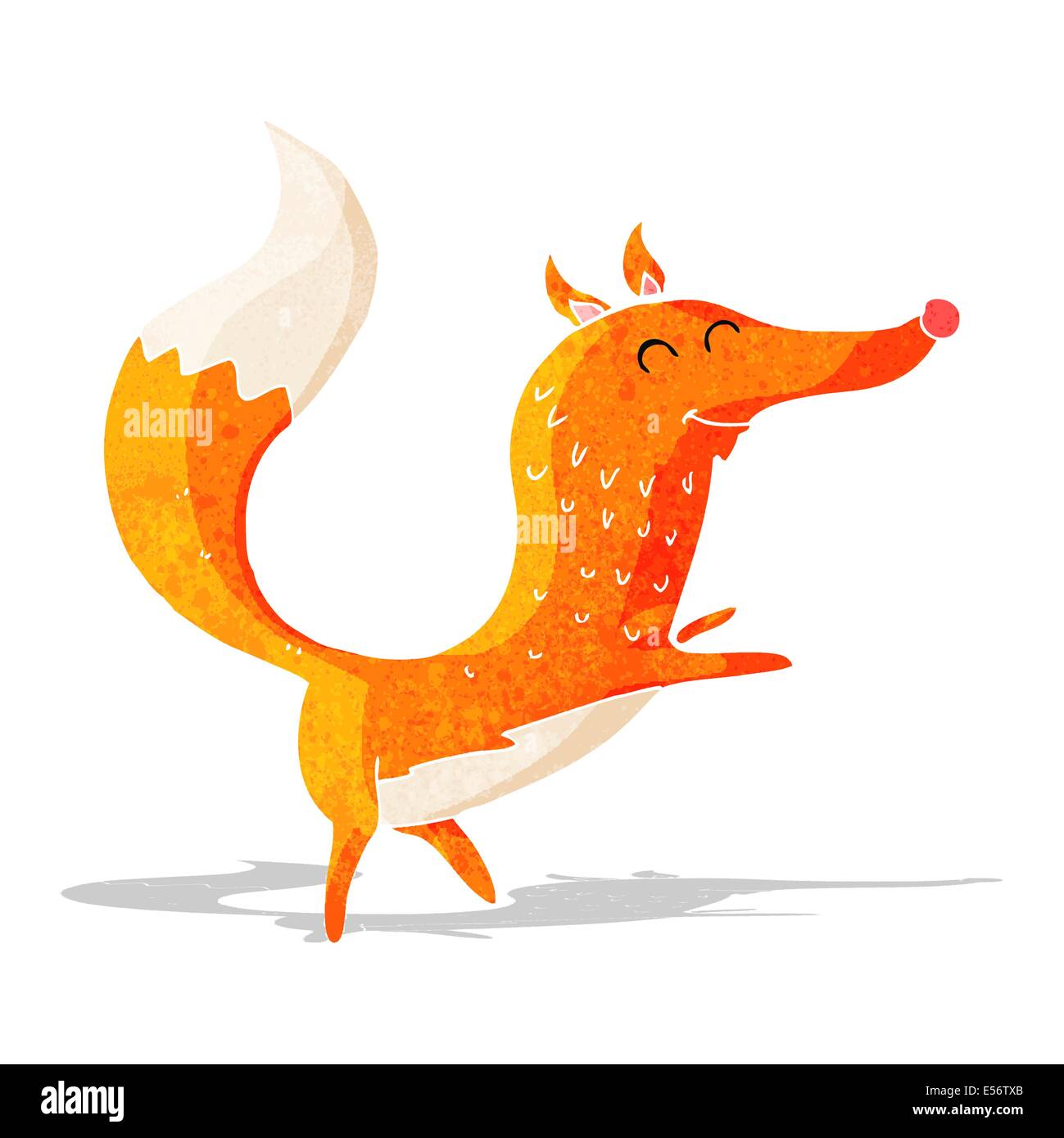 cartoon happy fox Stock Vector Image & Art - Alamy