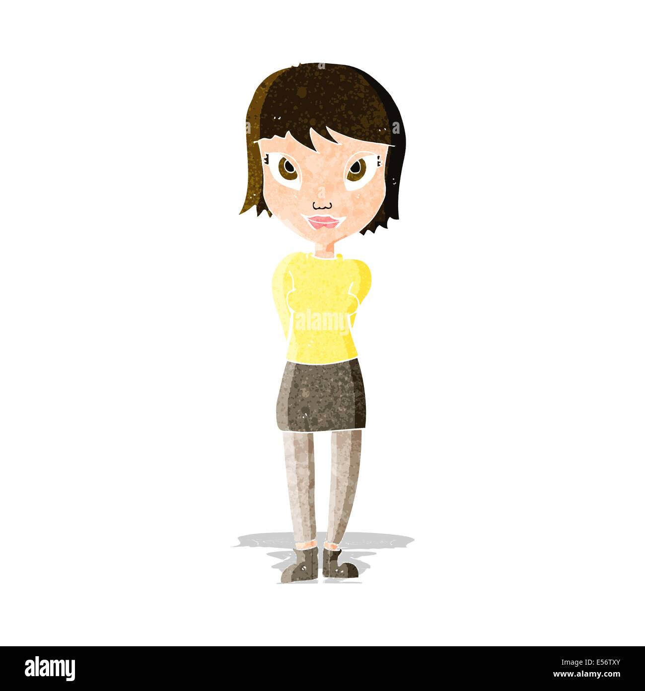 cartoon pretty girl Stock Vector Image & Art - Alamy