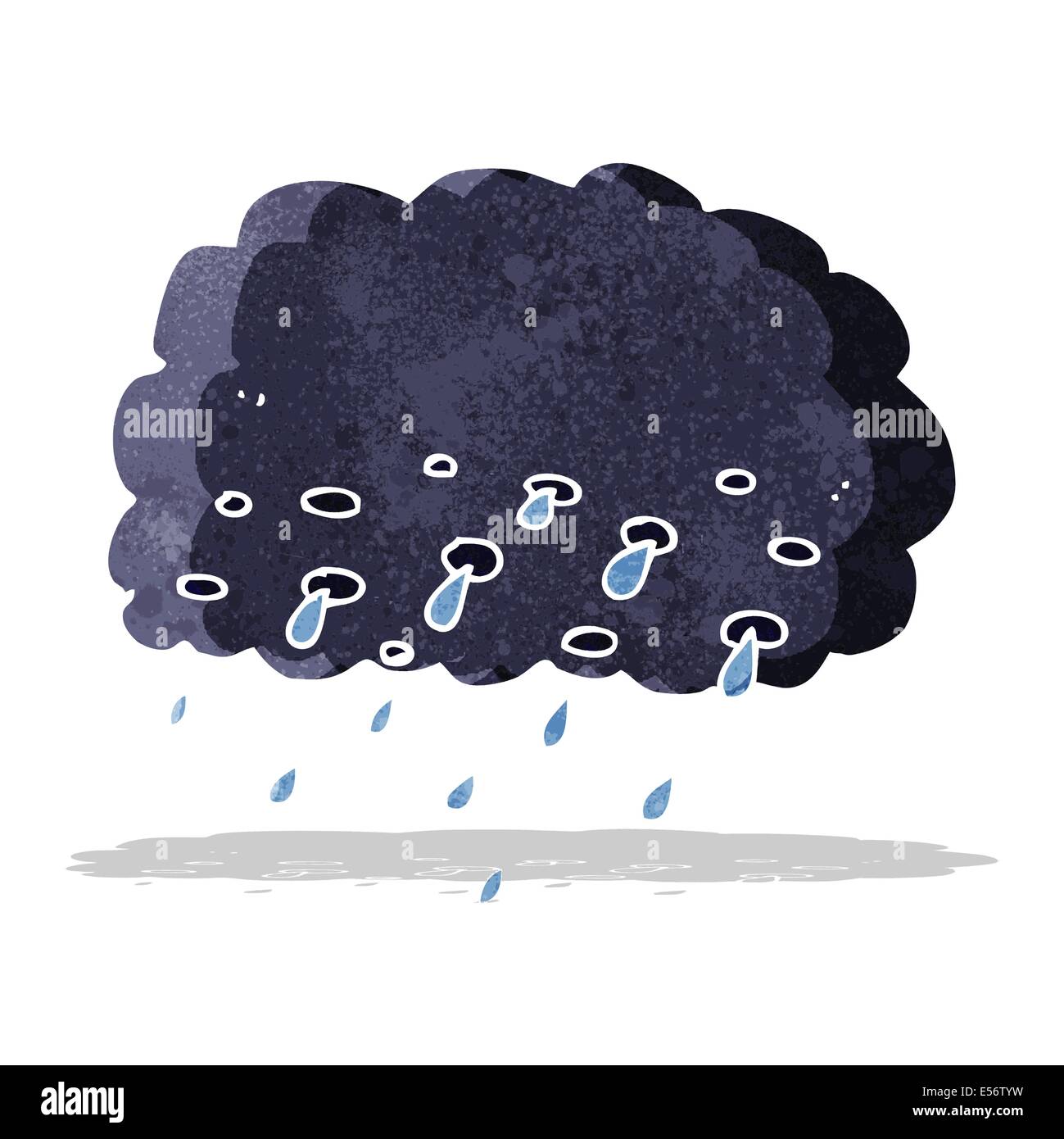 cartoon rain cloud Stock Vector Image & Art - Alamy
