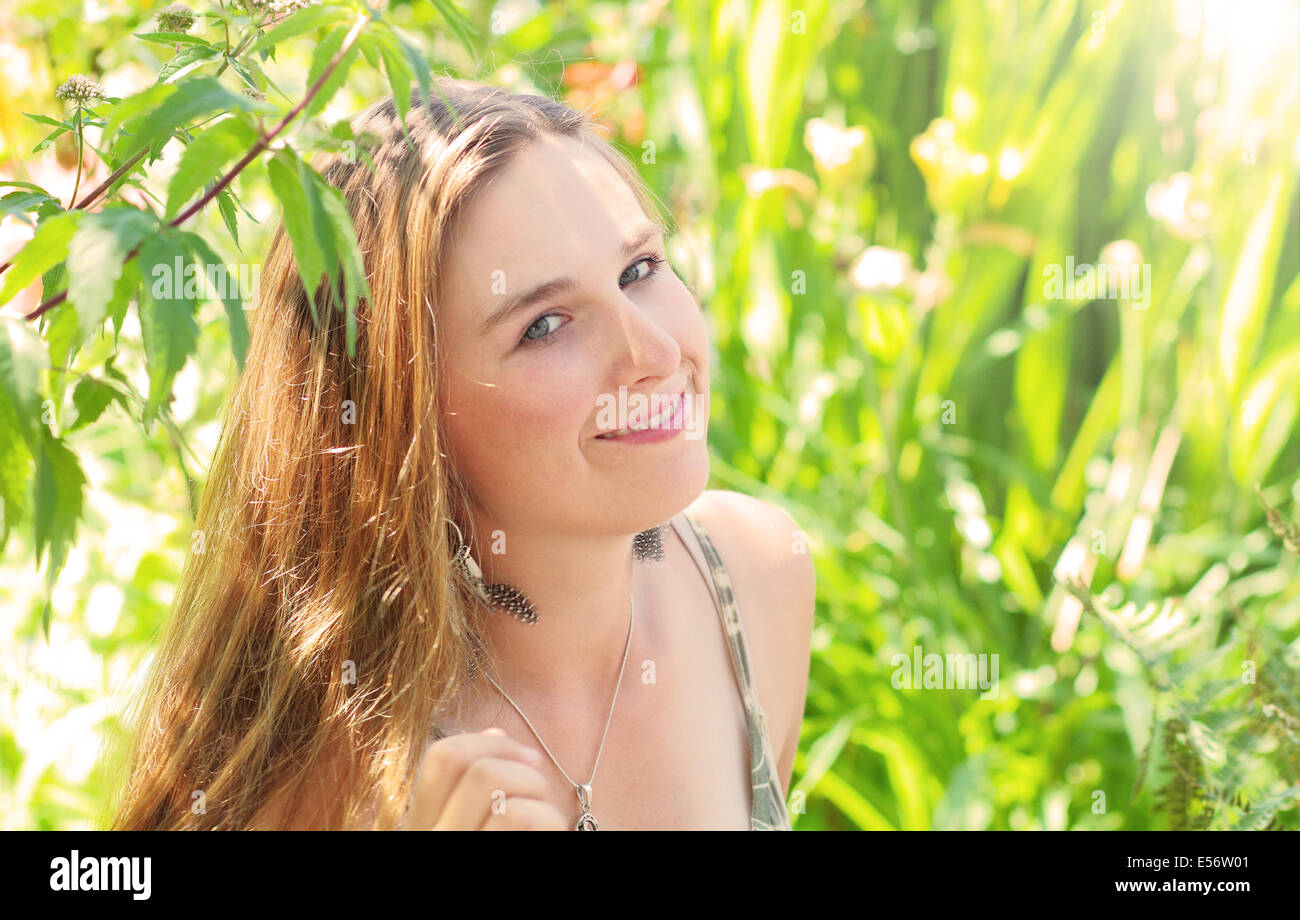 Pretty Woman Portrait Stock Photo - Alamy