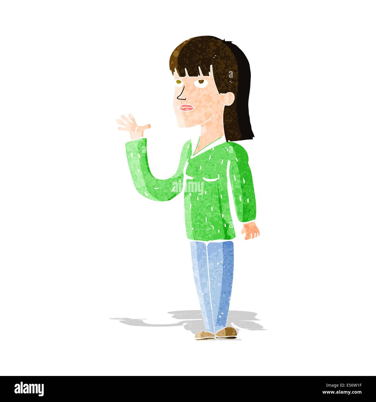 cartoon woman explaining Stock Vector Image & Art - Alamy