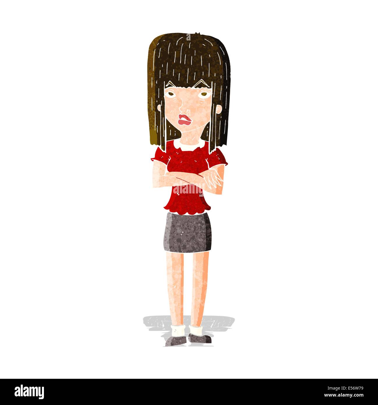 cartoon woman standing Stock Vector Image & Art - Alamy