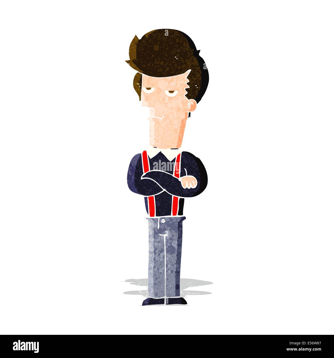 cartoon bored man Stock Vector Image & Art - Alamy