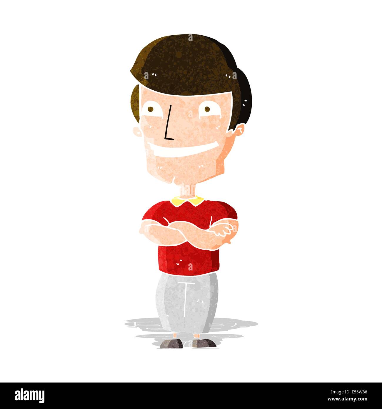 cartoon grinning man Stock Vector Image & Art - Alamy