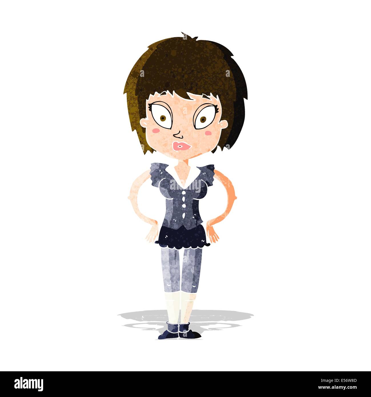 cartoon pretty girl Stock Vector Image & Art - Alamy