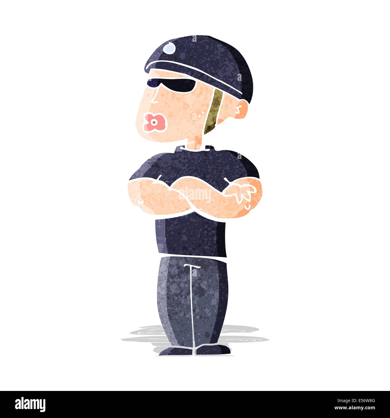 cartoon security guard Stock Vector Image & Art - Alamy