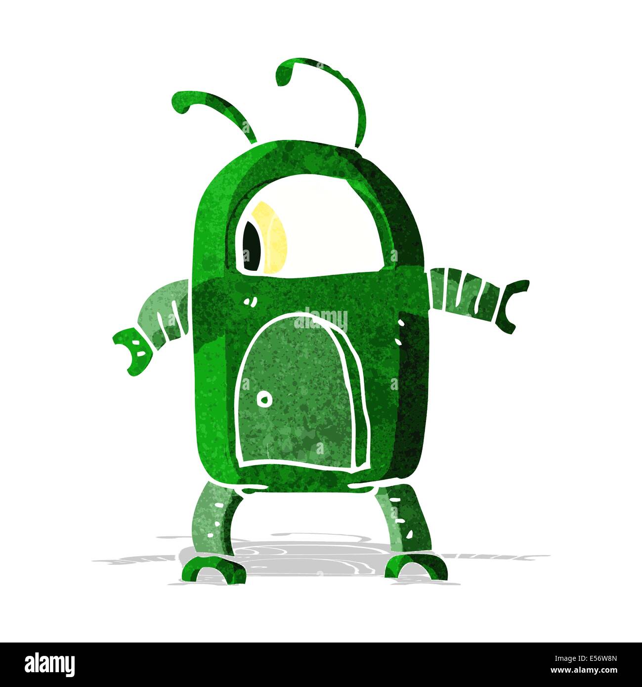 Cartoon Alien Robot Stock Vector Image And Art Alamy