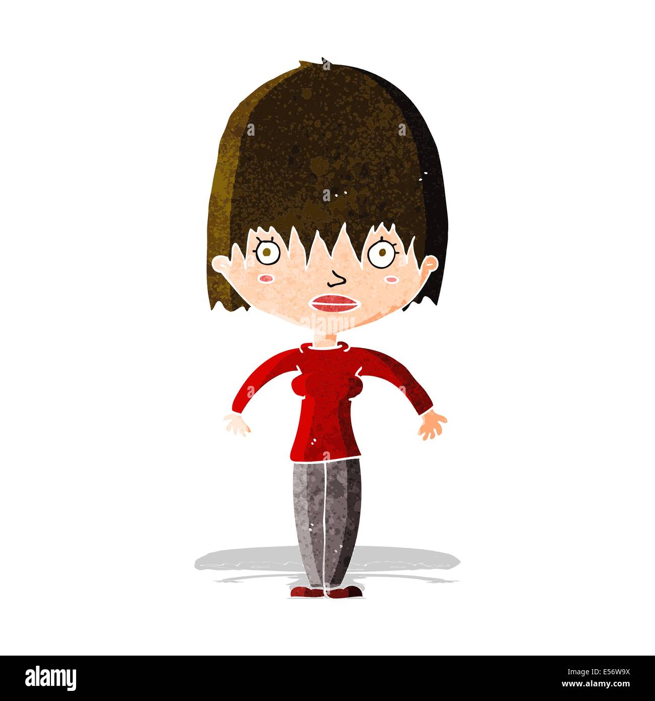 cartoon woman staring Stock Vector Image & Art - Alamy