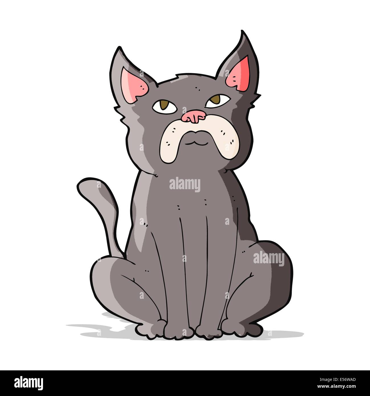 cartoon grumpy little dog Stock Vector Image & Art - Alamy