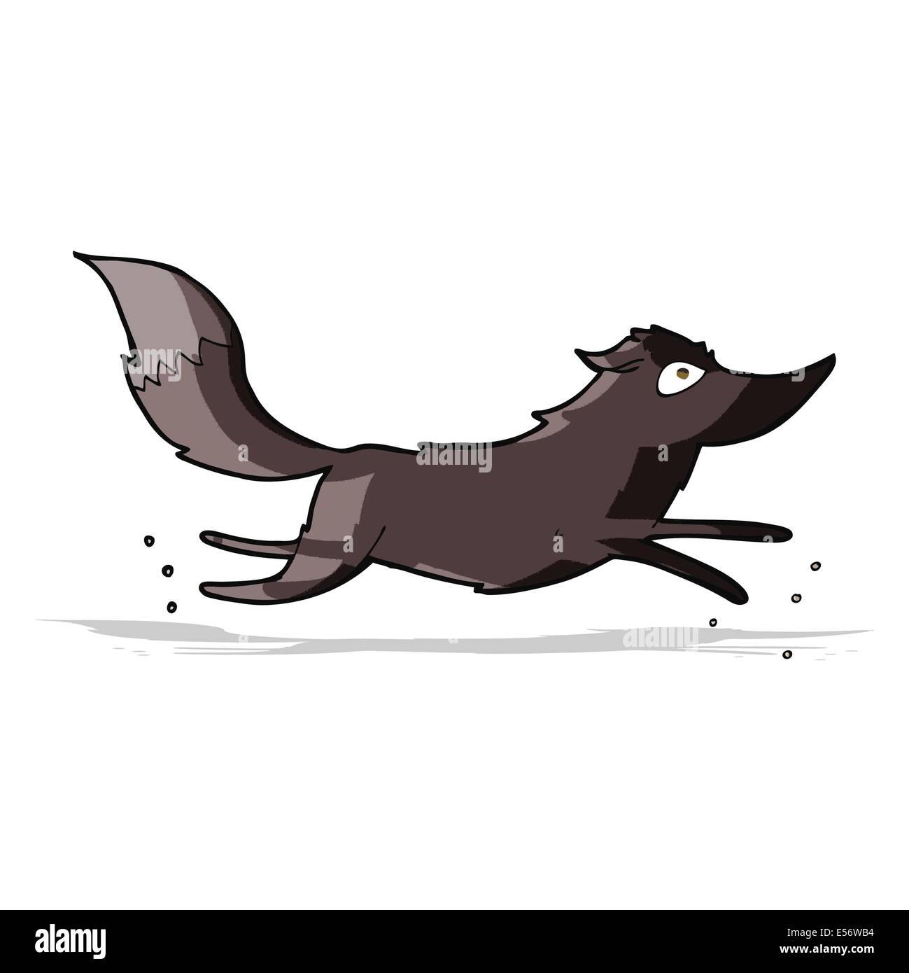 cartoon wolf running Stock Vector Image & Art - Alamy