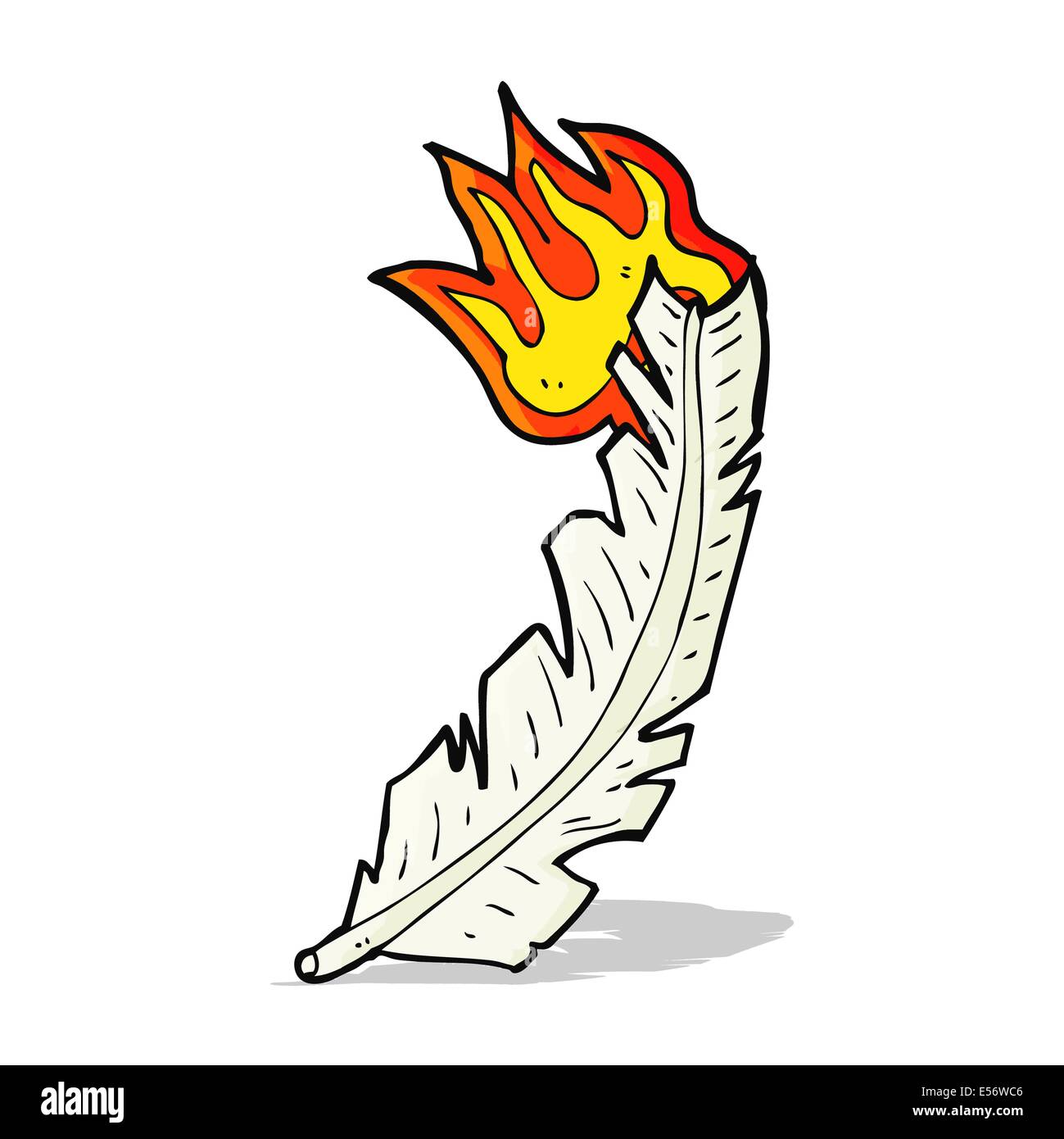 cartoon burning feather Stock Vector Image & Art - Alamy