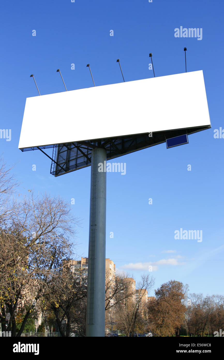 Large blank billboard on building hi-res stock photography and images ...