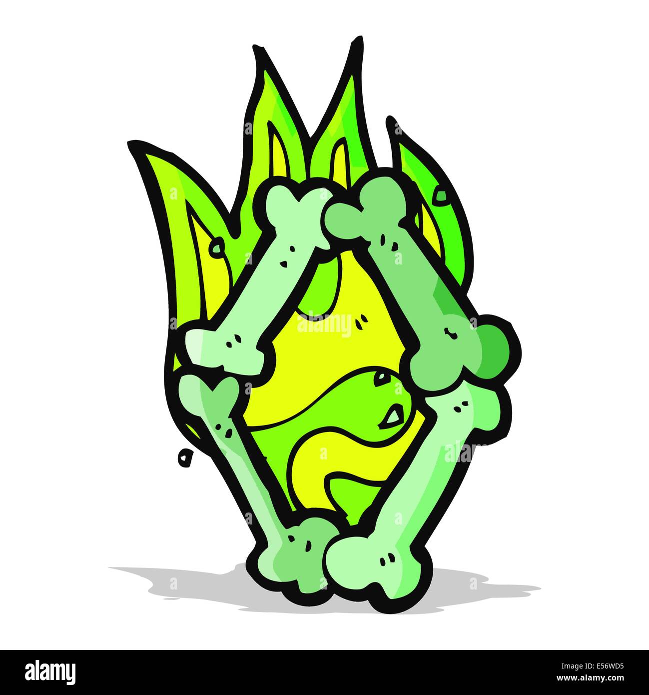 cartoon halloween bone number Stock Vector Image & Art - Alamy