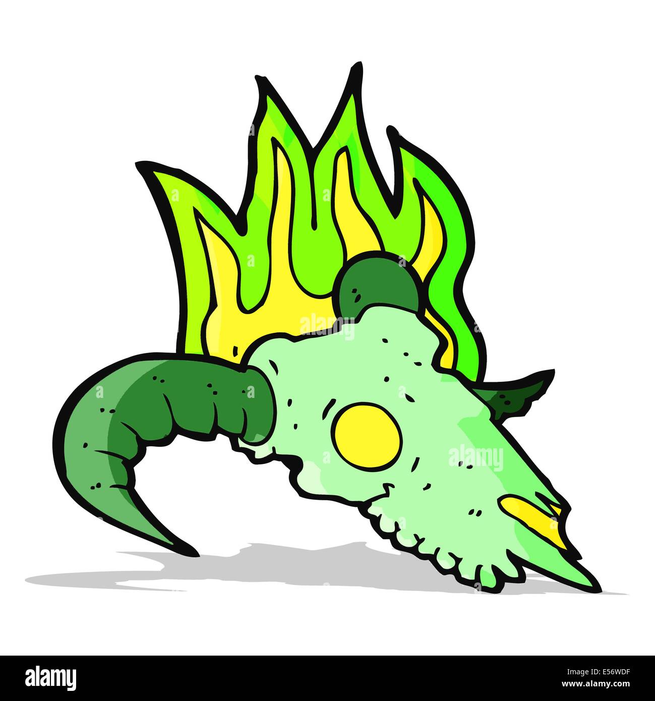 cartoon magic ram skull Stock Vector Image & Art - Alamy