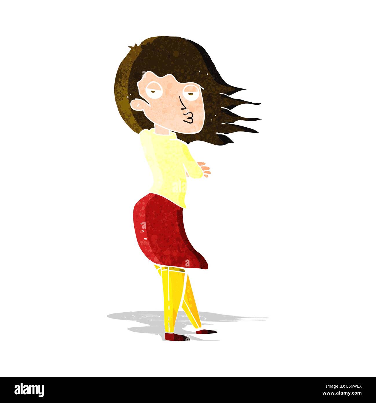 cartoon woman making photo face Stock Vector Image & Art - Alamy