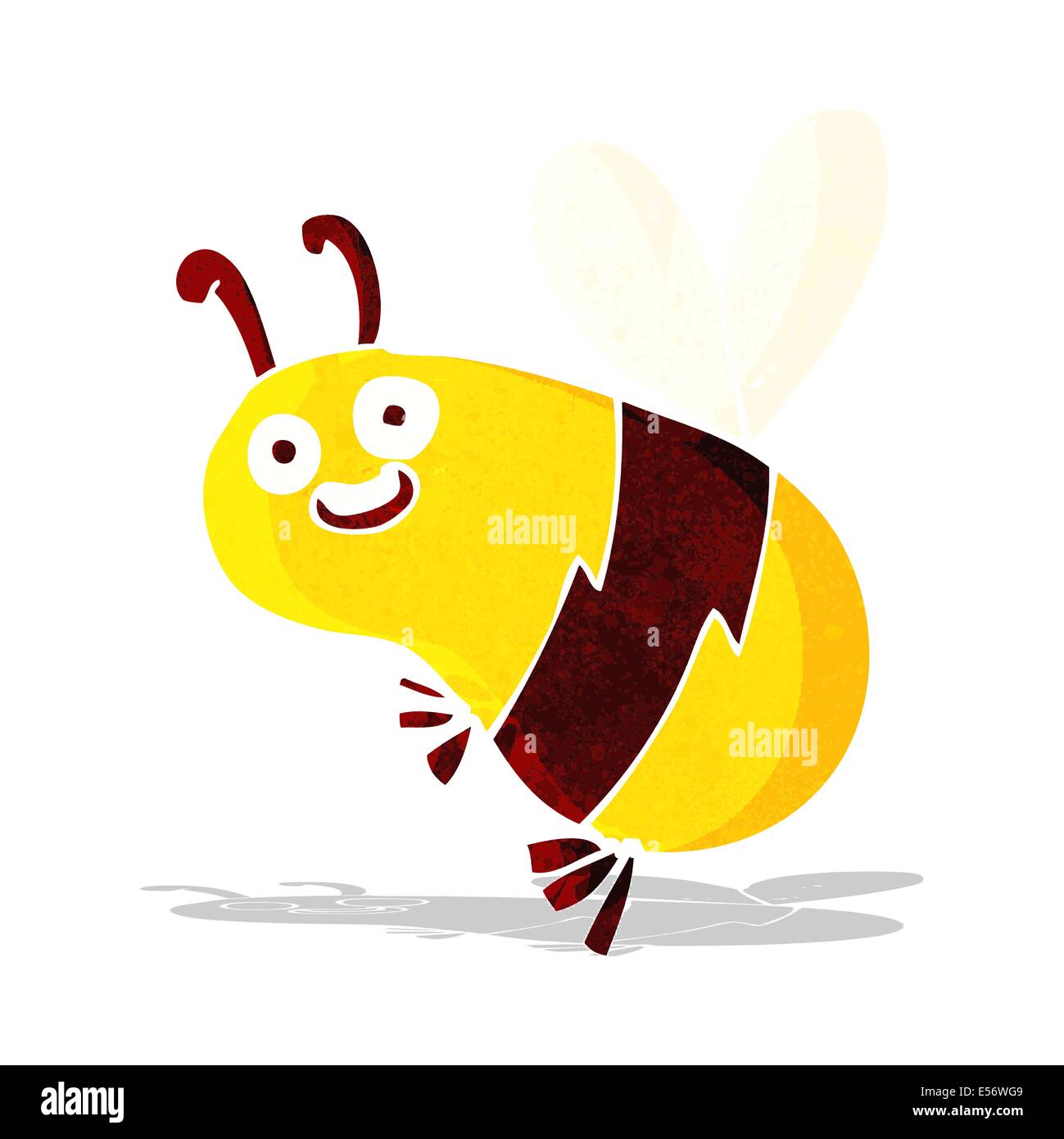 funny cartoon bee Stock Vector Image & Art - Alamy
