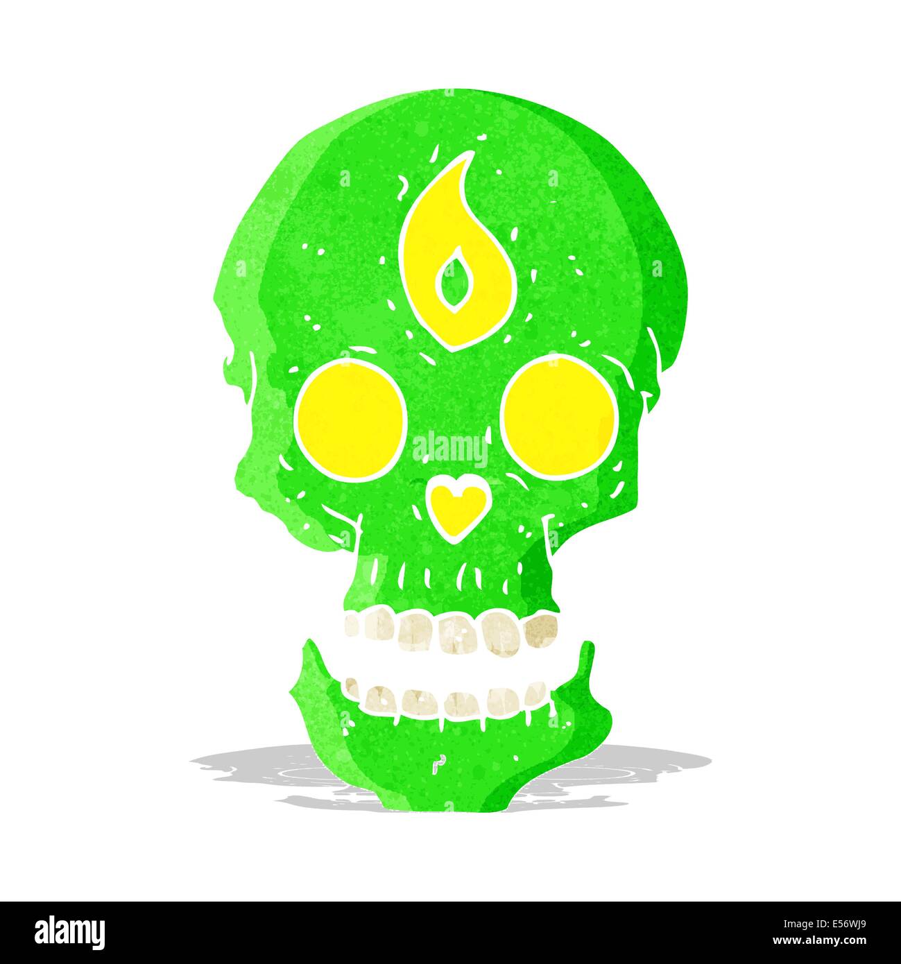 cartoon mystic skull Stock Vector Image & Art - Alamy