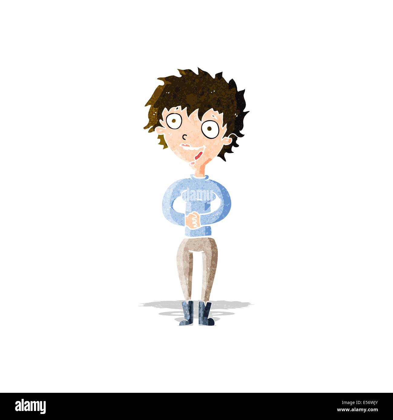 cartoon crazy excited woman Stock Vector Image & Art - Alamy