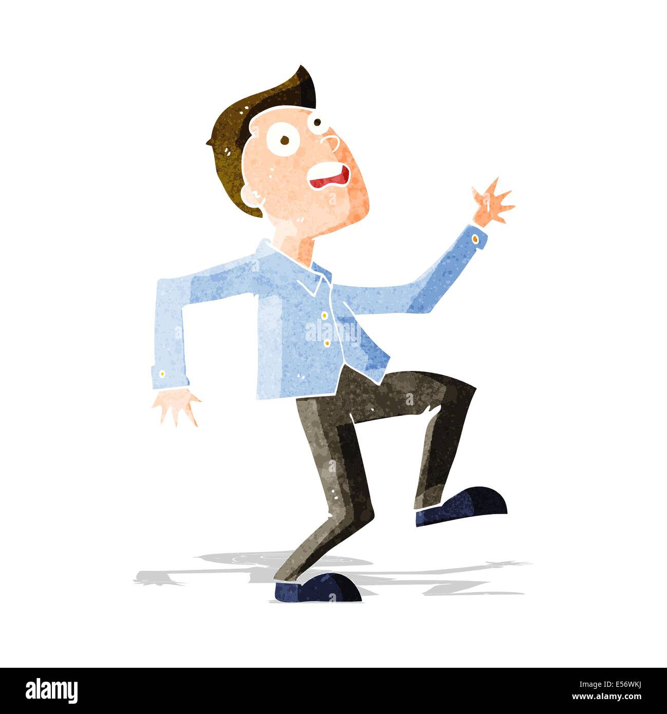 cartoon man panicking Stock Vector Image & Art - Alamy