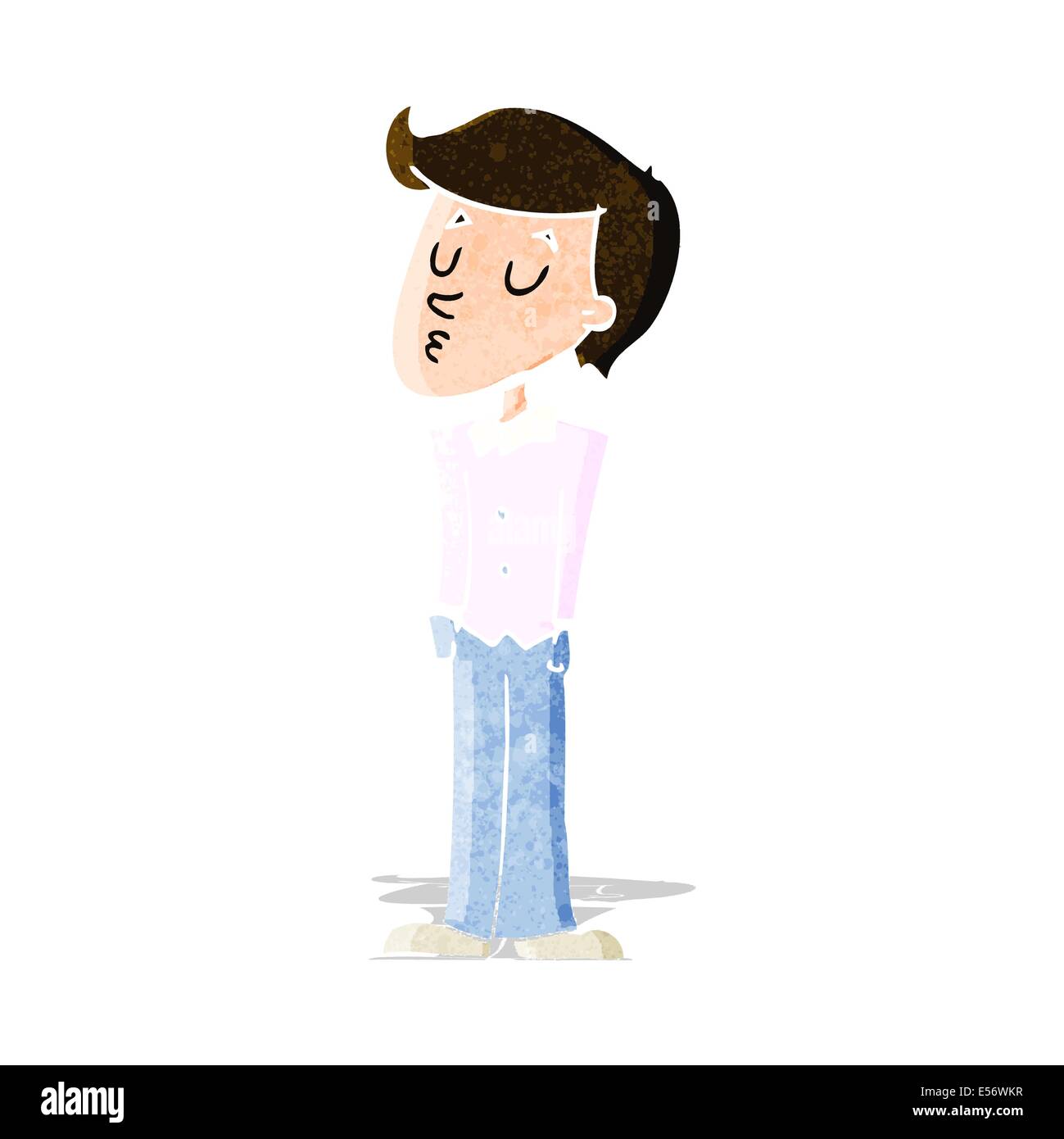 cartoon calm man Stock Vector Image & Art - Alamy