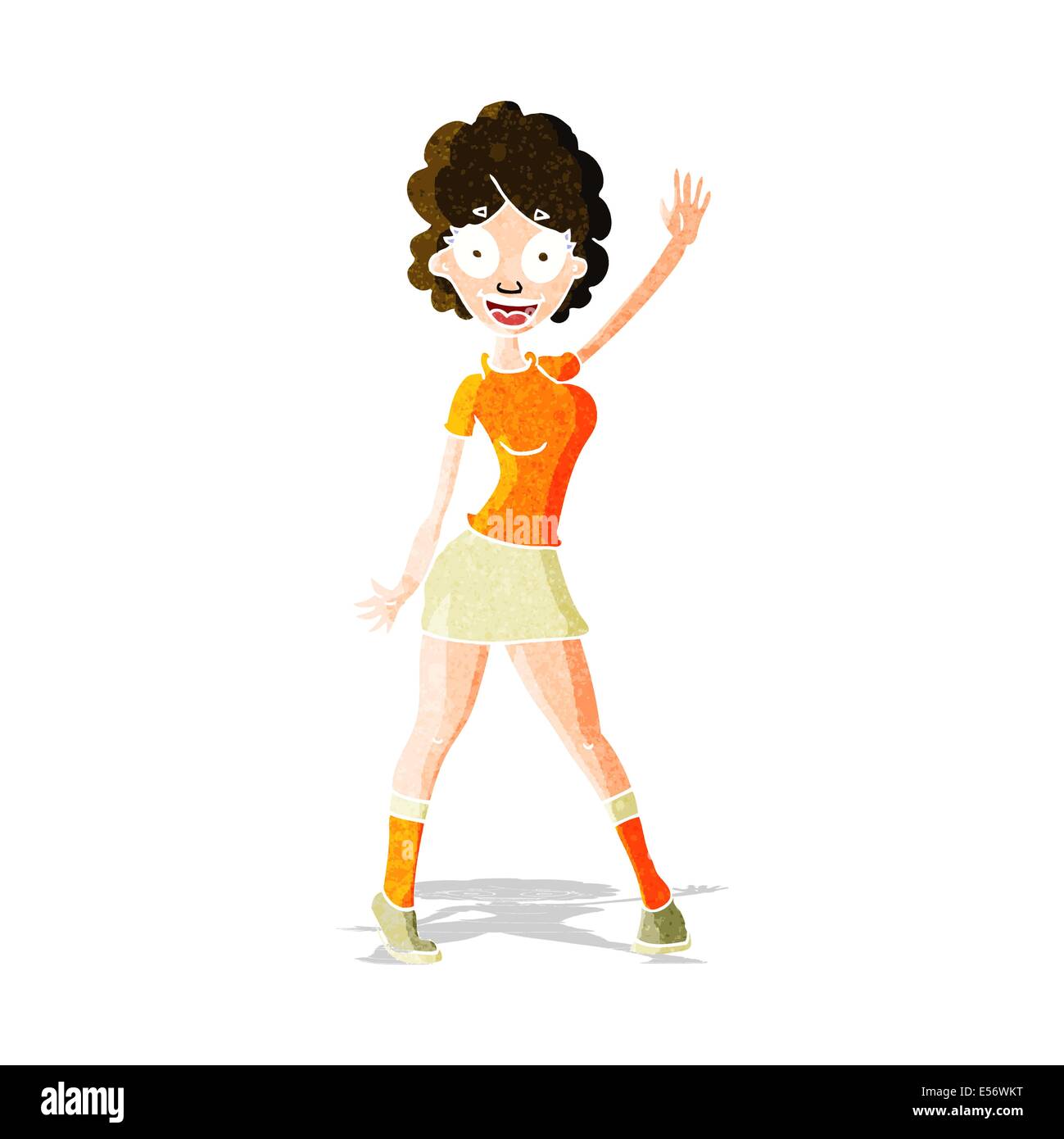 cartoon woman dancing Stock Vector Image & Art - Alamy