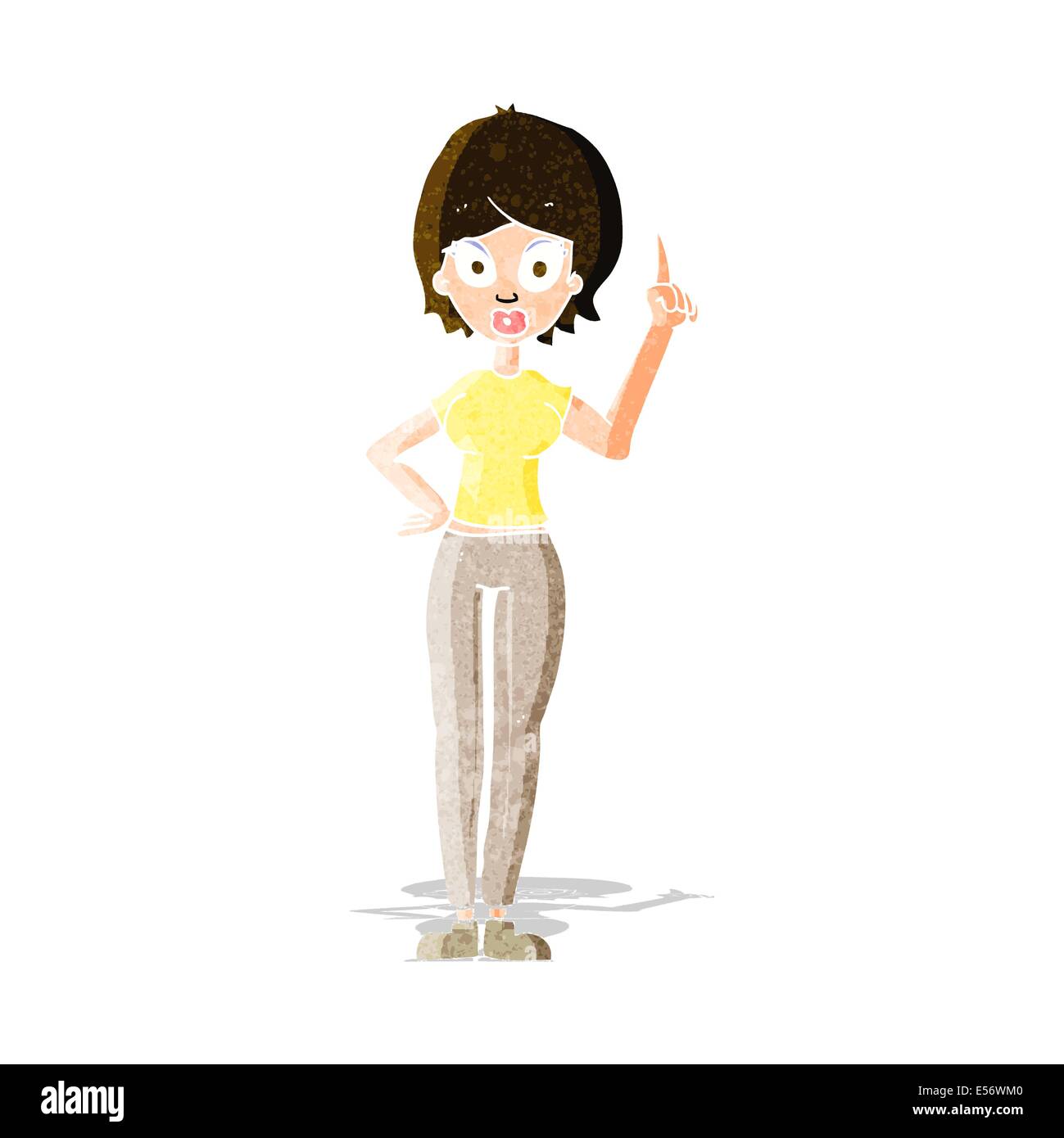 cartoon woman explaining her point Stock Vector Image & Art - Alamy