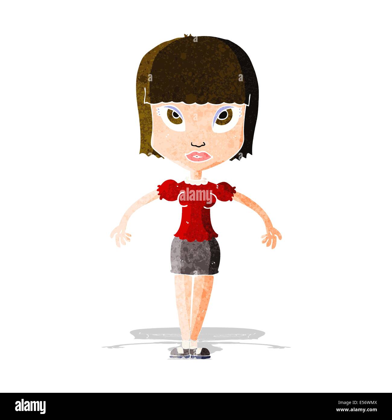 cartoon pretty woman Stock Vector Image & Art - Alamy