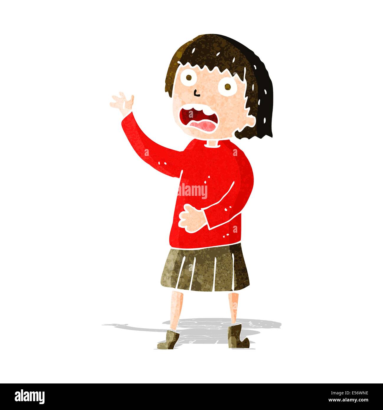 Cartoon stressed out woman hi-res stock photography and images - Alamy