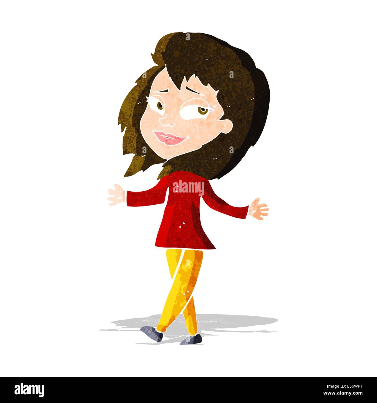 stress free woman cartoon Stock Vector Image & Art - Alamy