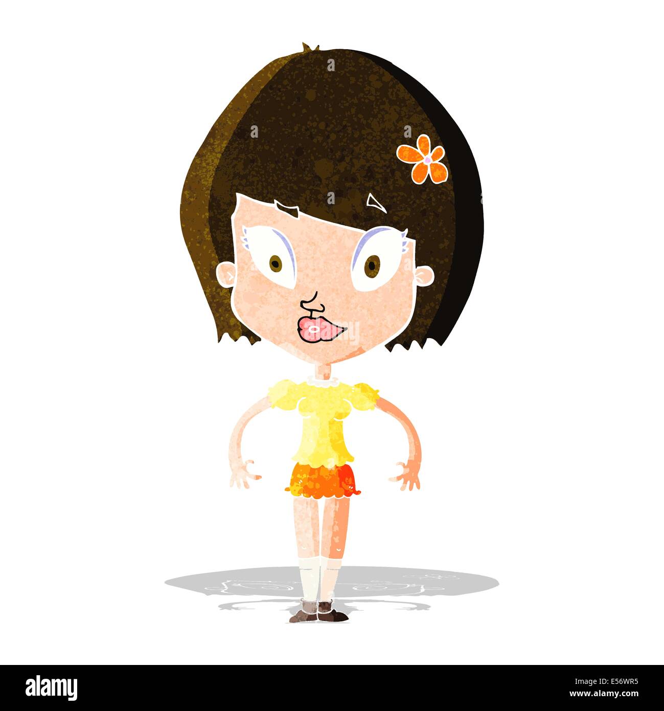 cartoon pretty woman Stock Vector Image & Art - Alamy