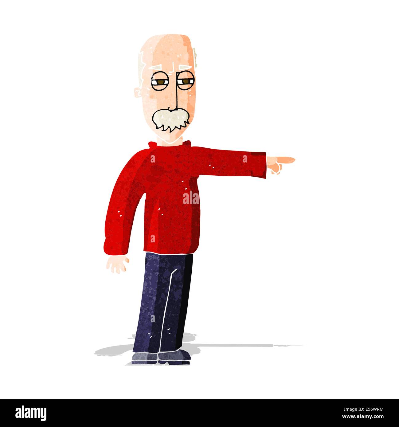 cartoon old man gesturing Get Out! Stock Vector Image & Art - Alamy