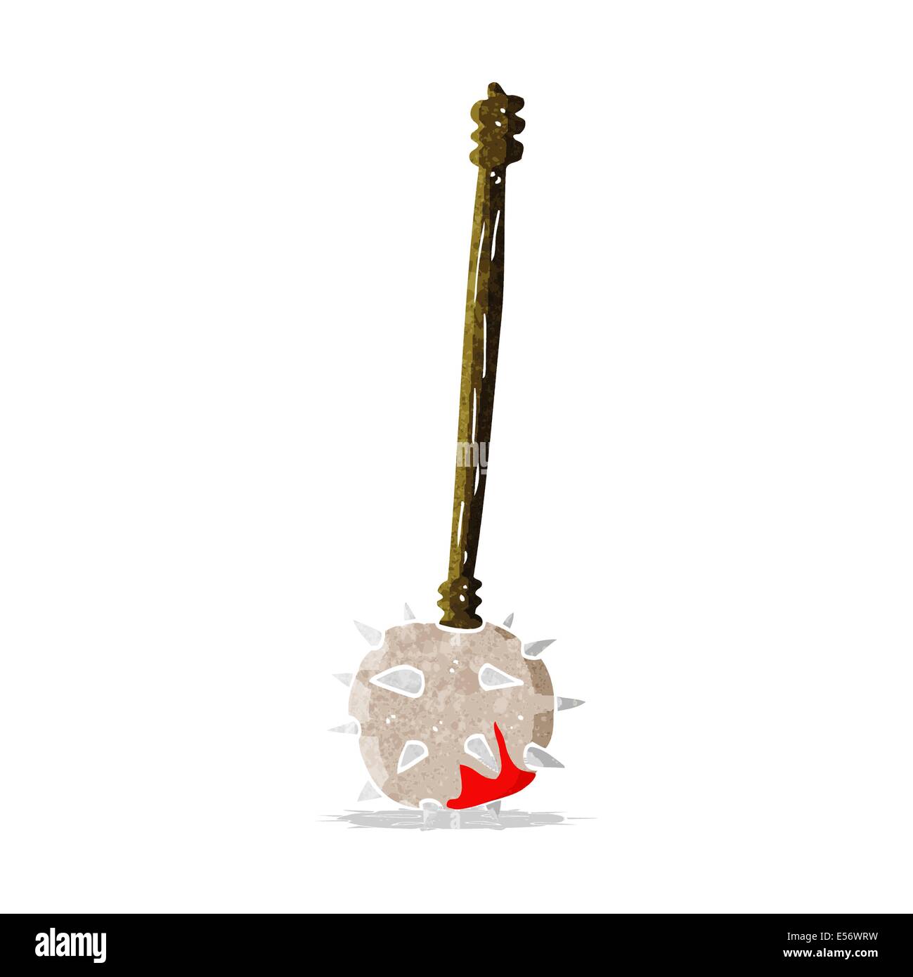cartoon bloody medieval mace Stock Vector Image & Art - Alamy