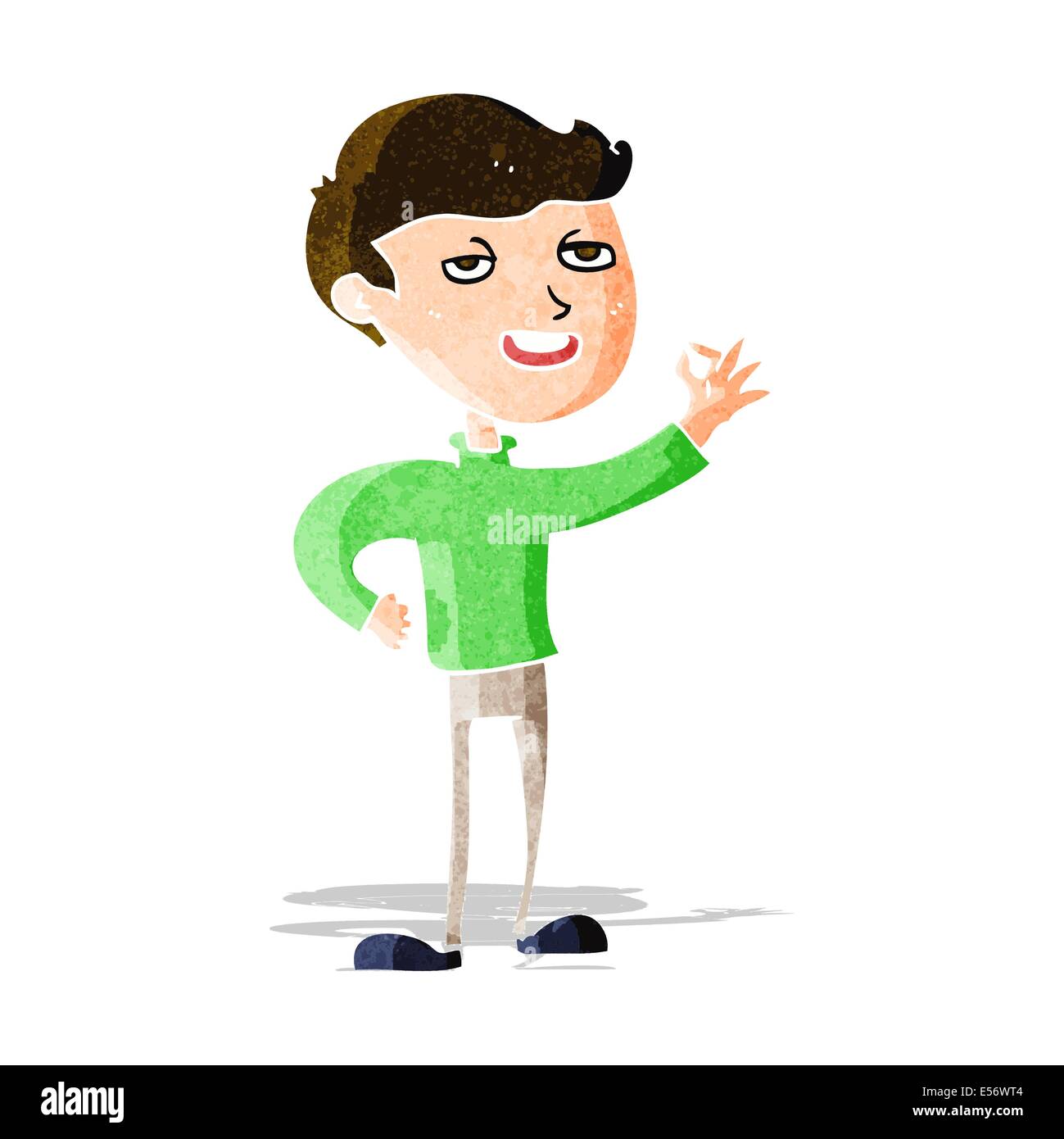 cartoon man making excellent gesture Stock Vector Image & Art - Alamy