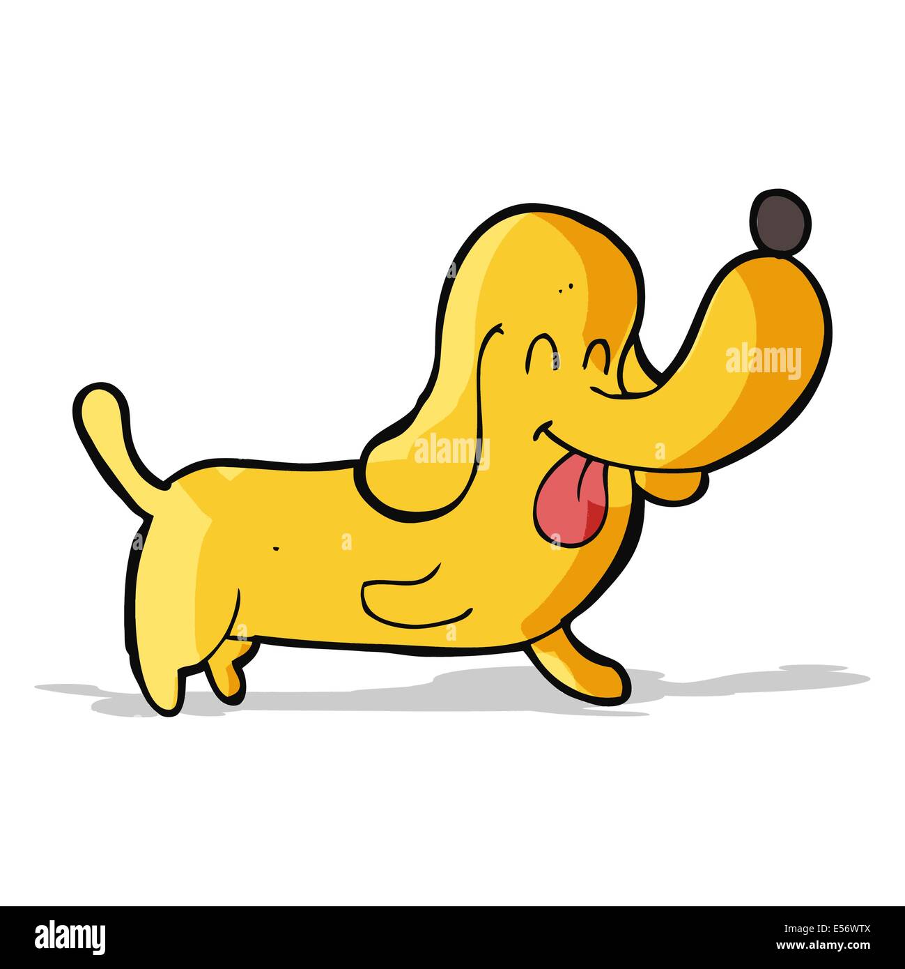 cartoon happy dog Stock Vector Image & Art - Alamy