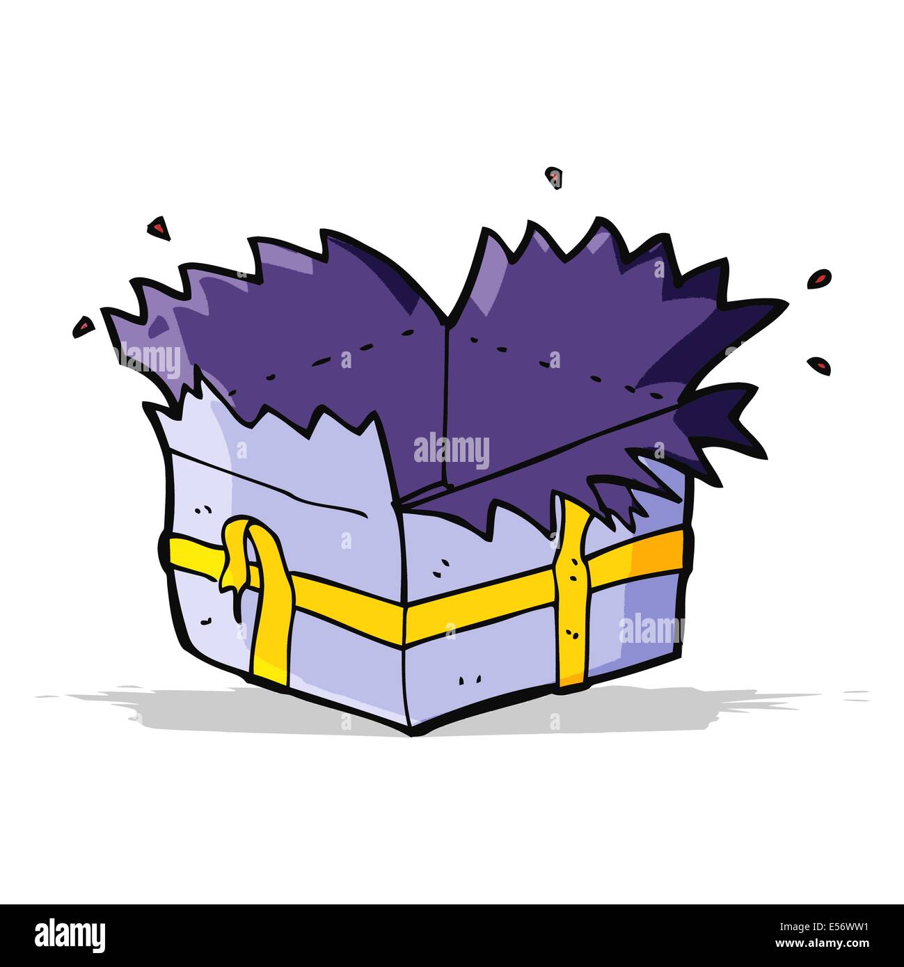 cartoon open present Stock Vector Image & Art - Alamy