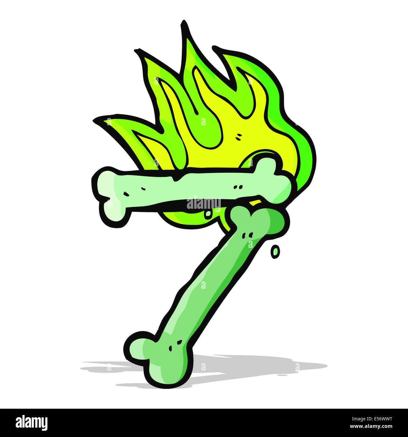 Cartoon halloween bone number Stock Vector Images - Alamy