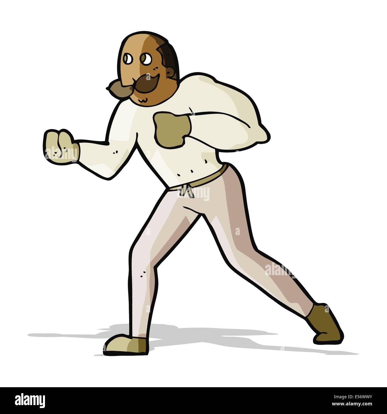 cartoon retro boxer man Stock Vector Image & Art - Alamy