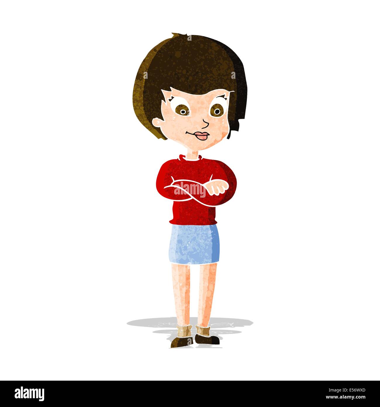 cartoon proud woman Stock Vector Image & Art - Alamy