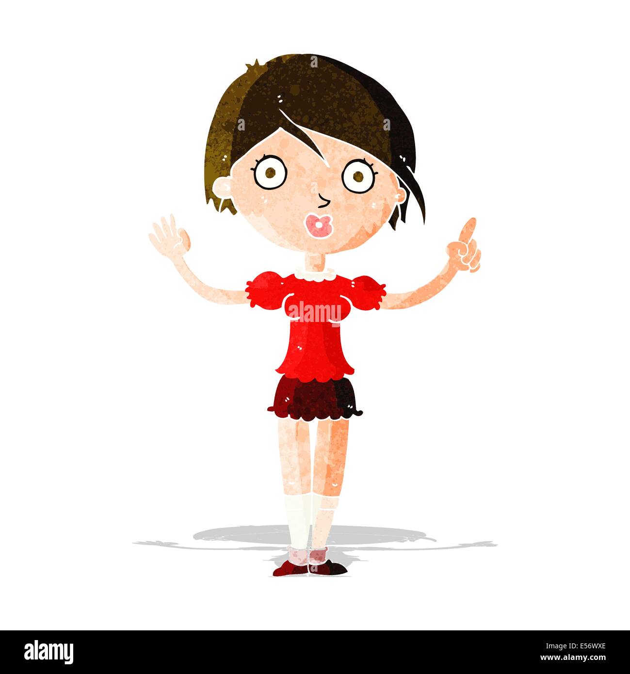 cartoon girl asking question Stock Vector Image & Art - Alamy
