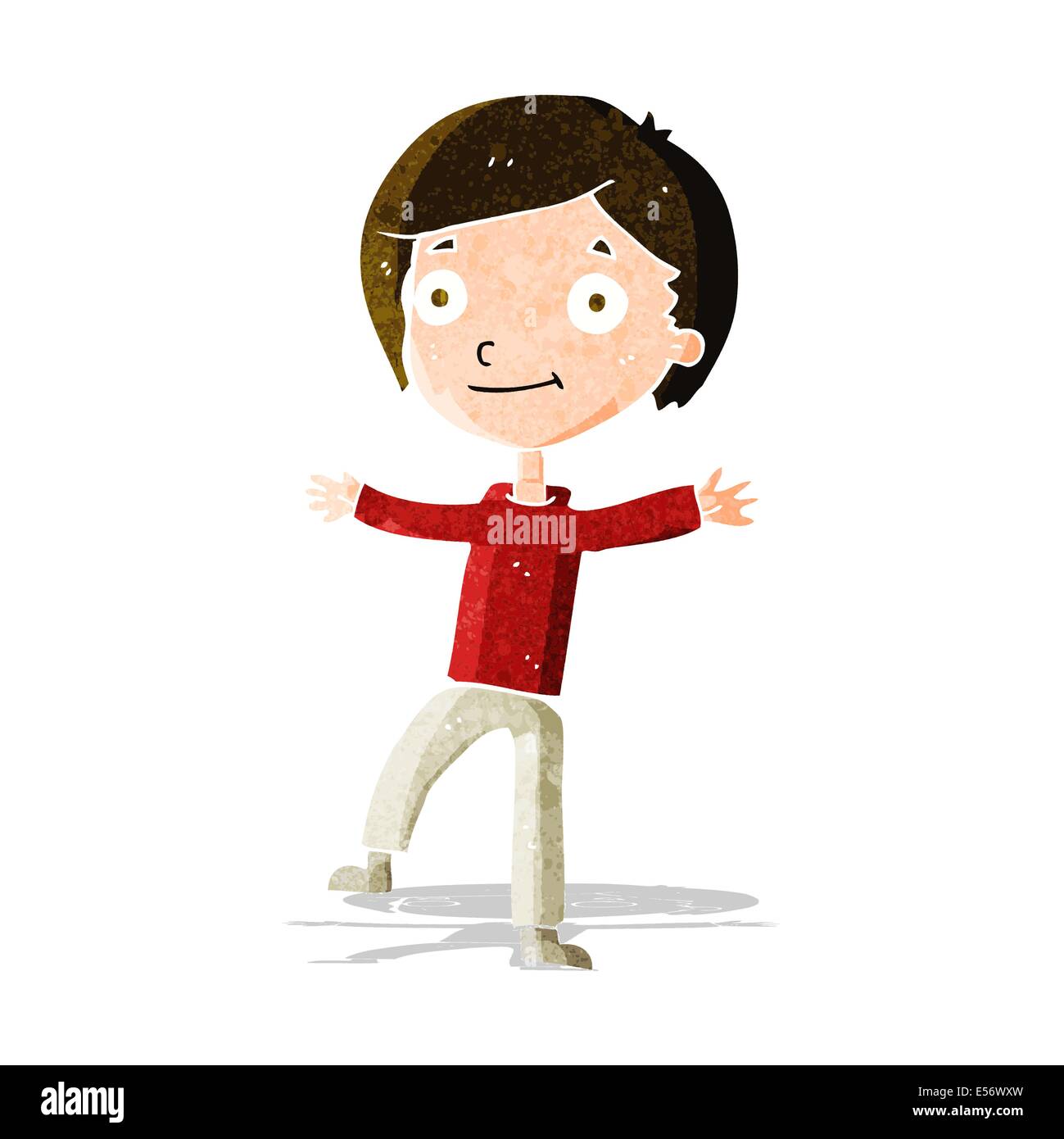 cartoon excited boy Stock Vector Image & Art - Alamy