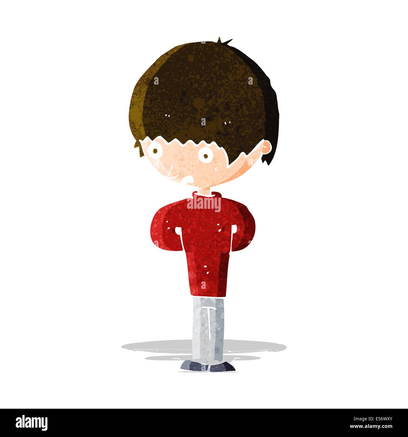 Shy nervous boy hi-res stock photography and images - Alamy