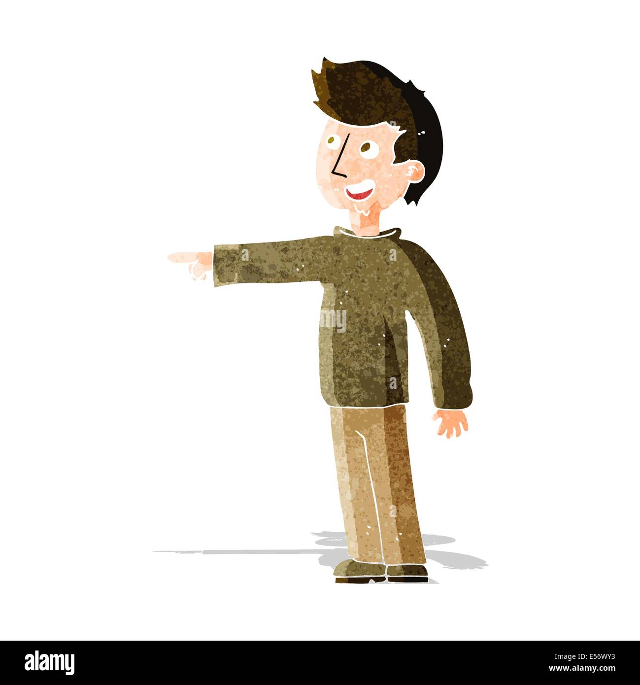 cartoon happy man pointing and laughing Stock Vector Image & Art - Alamy