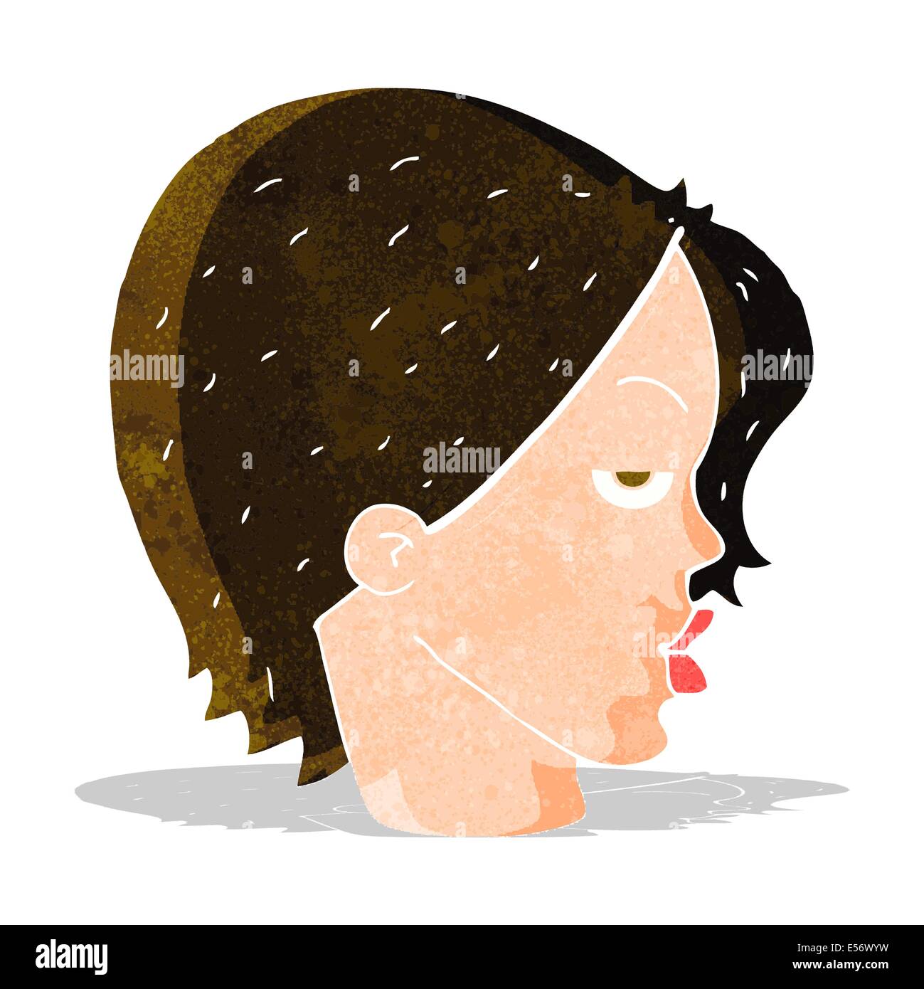 cartoon woman raising eyebrow Stock Vector Image & Art - Alamy