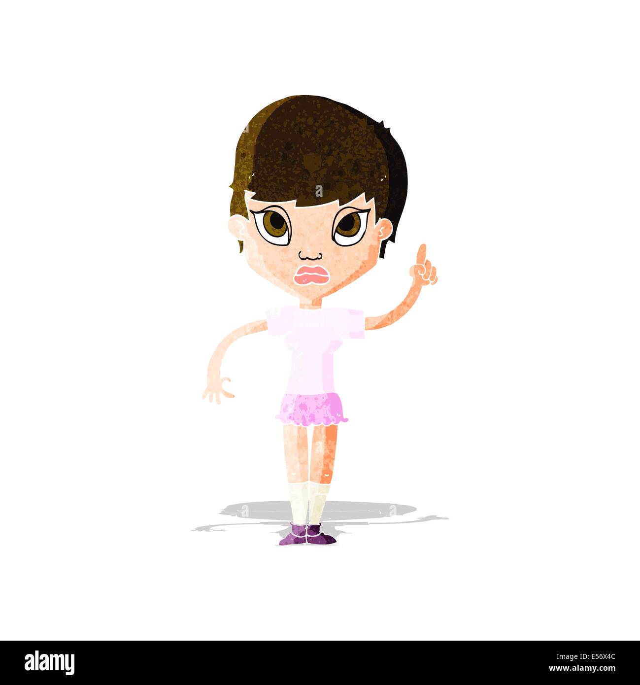 cartoon girl with idea Stock Vector Image & Art - Alamy