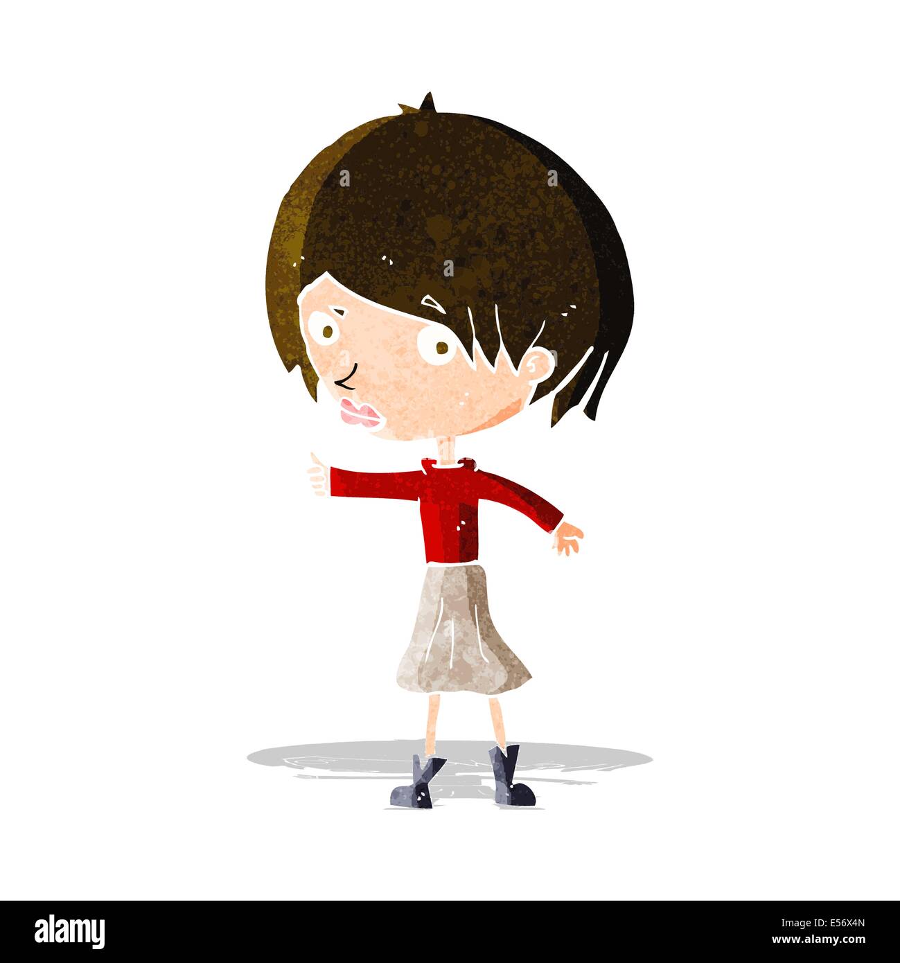 cartoon woman raising eyebrow Stock Vector Image & Art - Alamy