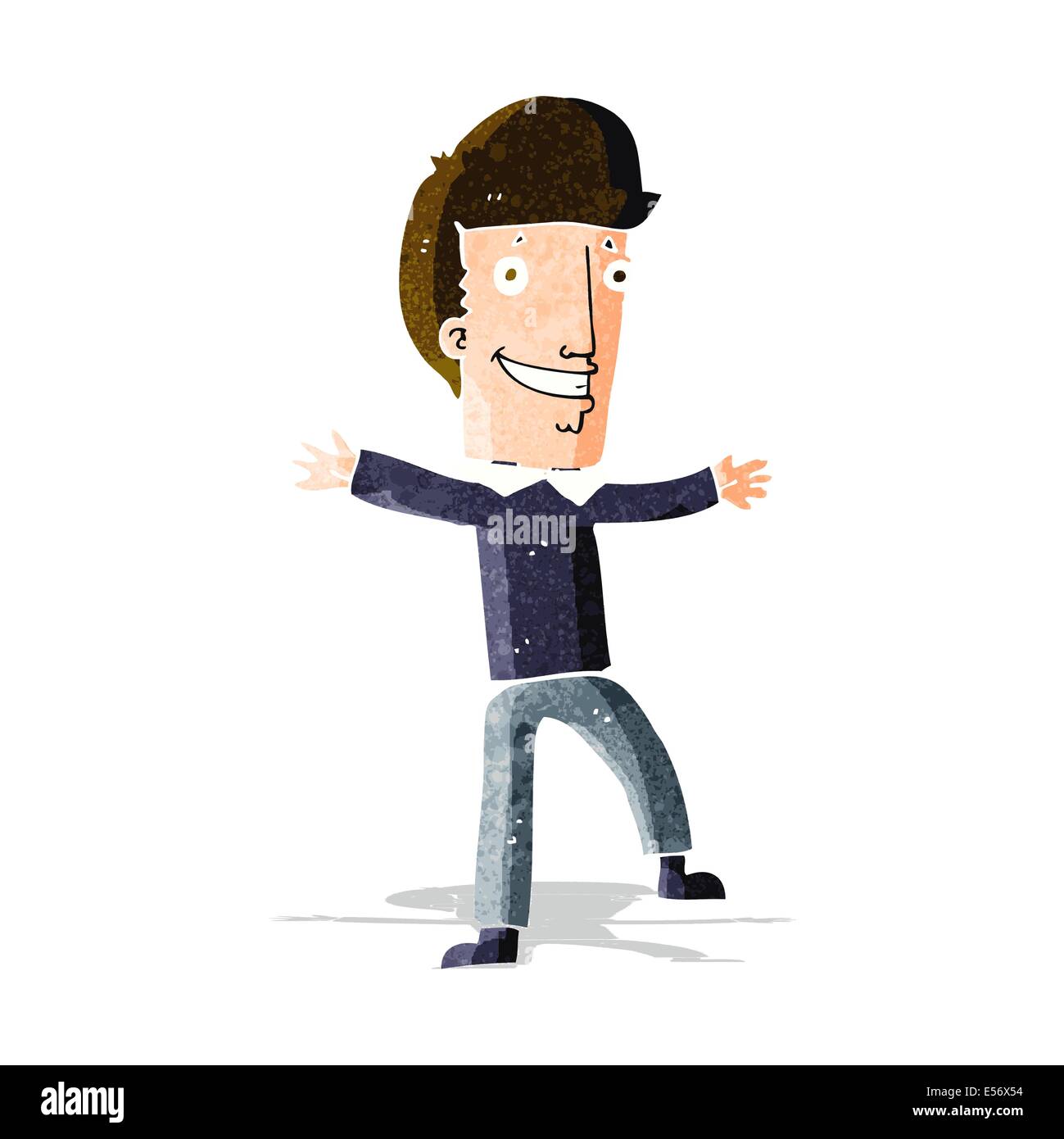 cartoon happy man Stock Vector Image & Art - Alamy