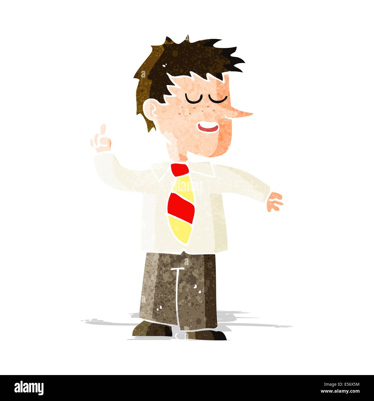 cartoon man with good idea Stock Vector Image & Art - Alamy